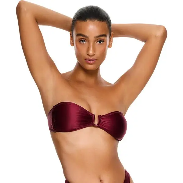 GOTTEX Satin Royale Bandeau Bikini Top Swimsuit