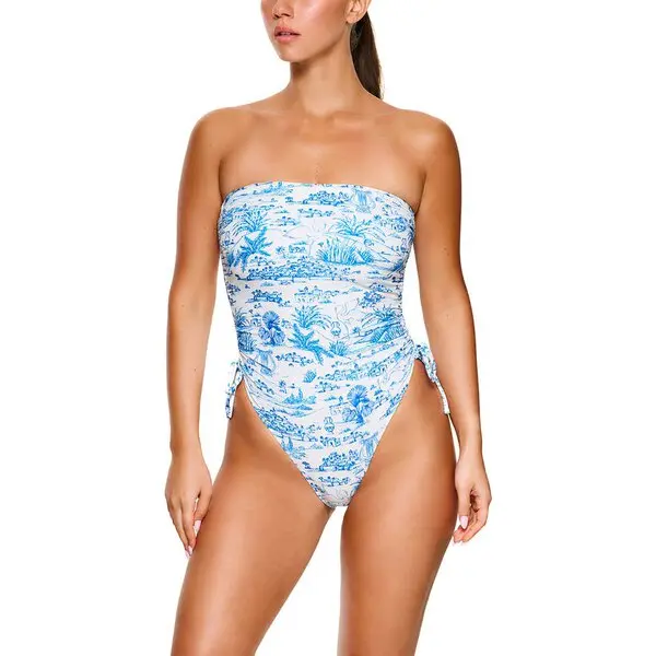GOTTEX Summer Toile Bandeau One Piece Swimsuit