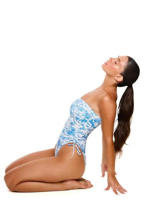 GOTTEX Summer Toile Bandeau One Piece Swimsuit