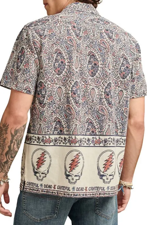 Lucky Brand Grateful Dead Floral Camp Shirt