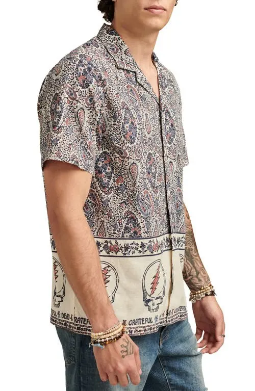 Lucky Brand Grateful Dead Floral Camp Shirt