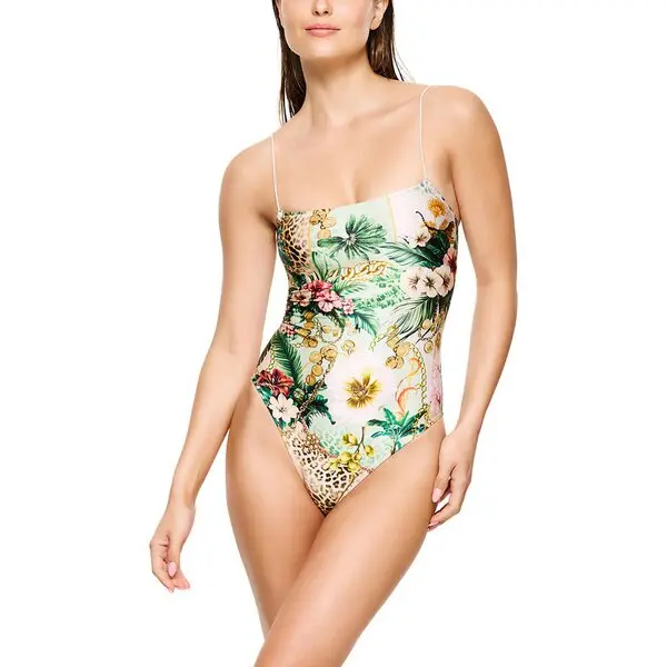 GOTTEX Jungle Treasure Open Back One Piece Swimsuit