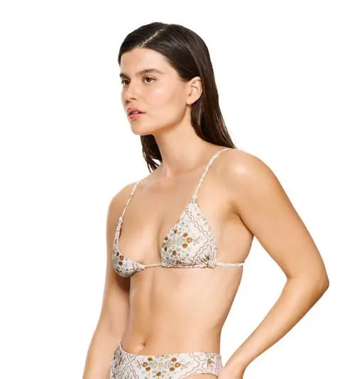 GOTTEX Love Notes Reversible Triangle Bikini Top Swimsuit