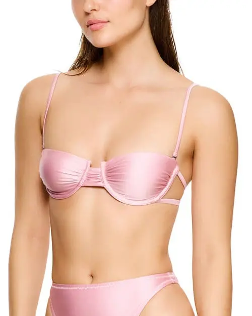 GOTTEX Satin Royale Underwire Bandeau Bikini Top Swimsuit