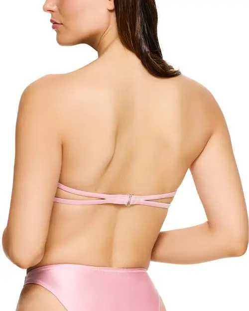 GOTTEX Satin Royale Underwire Bandeau Bikini Top Swimsuit