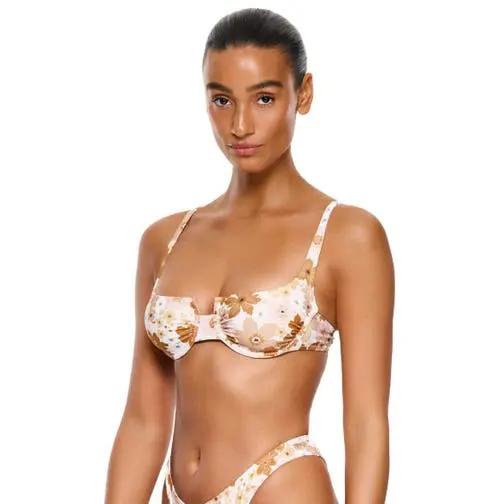 GOTTEX Nostalgic Bloom Underwire Bikini Top Swimsuit