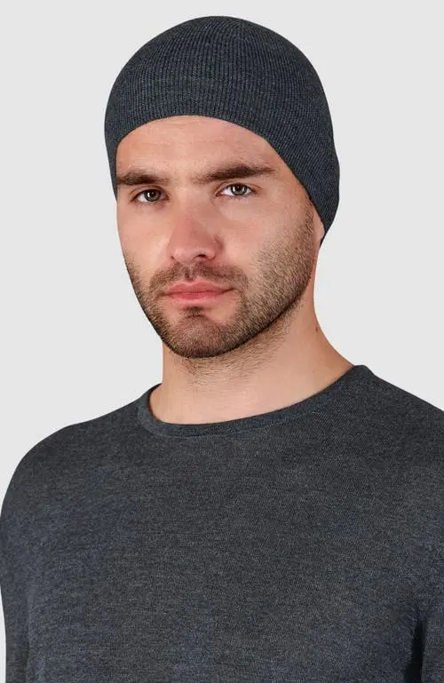 PAUL JAMES Neith Merino Wool Skull Cap - Charcoal