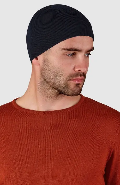 PAUL JAMES Neith Merino Wool Skull Cap - Navy