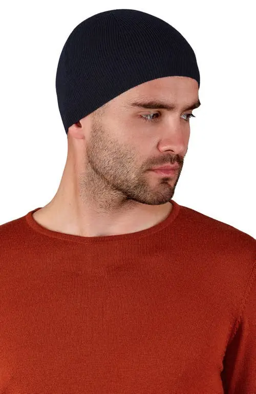 PAUL JAMES Neith Merino Wool Skull Cap - Navy