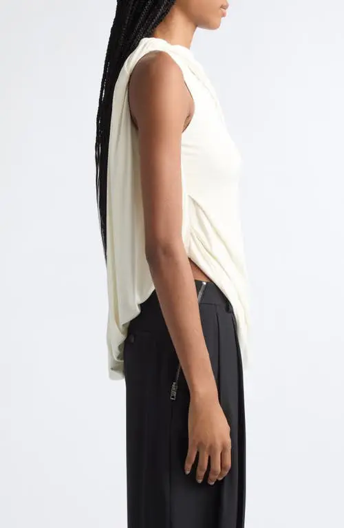 Alexander Wang Asymmetric Draped Twisted Top