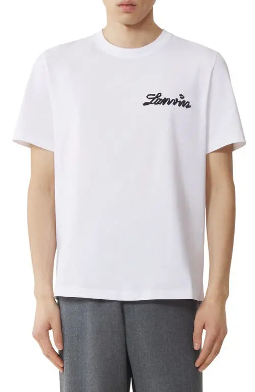 LANVIN Ribbon Cotton T-shirt
