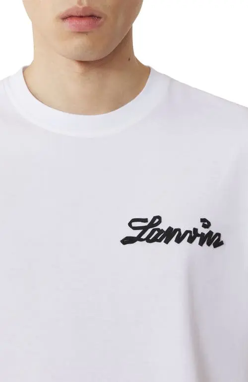 LANVIN Ribbon Cotton T-shirt