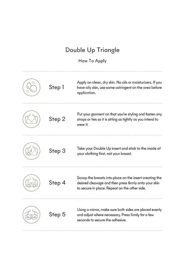 NOOD Double Up Triangle Inserts In Nude