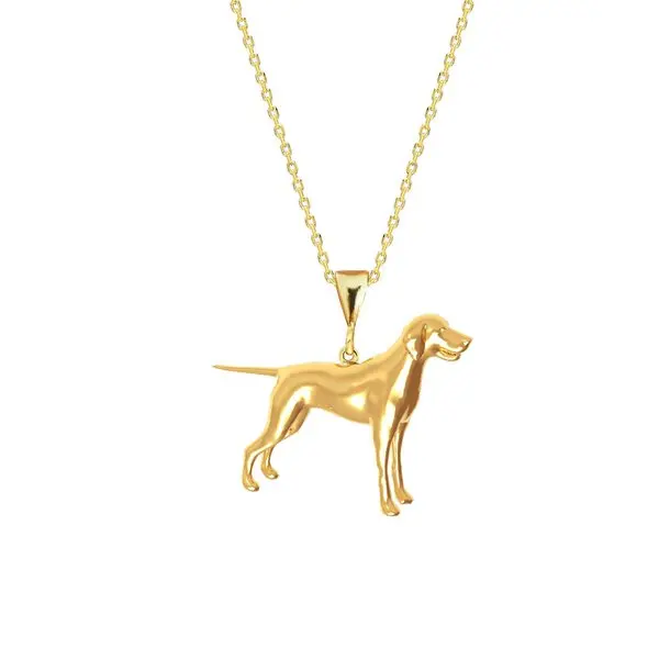 NOWART JEWELRY Dog Figure Necklace - Gold