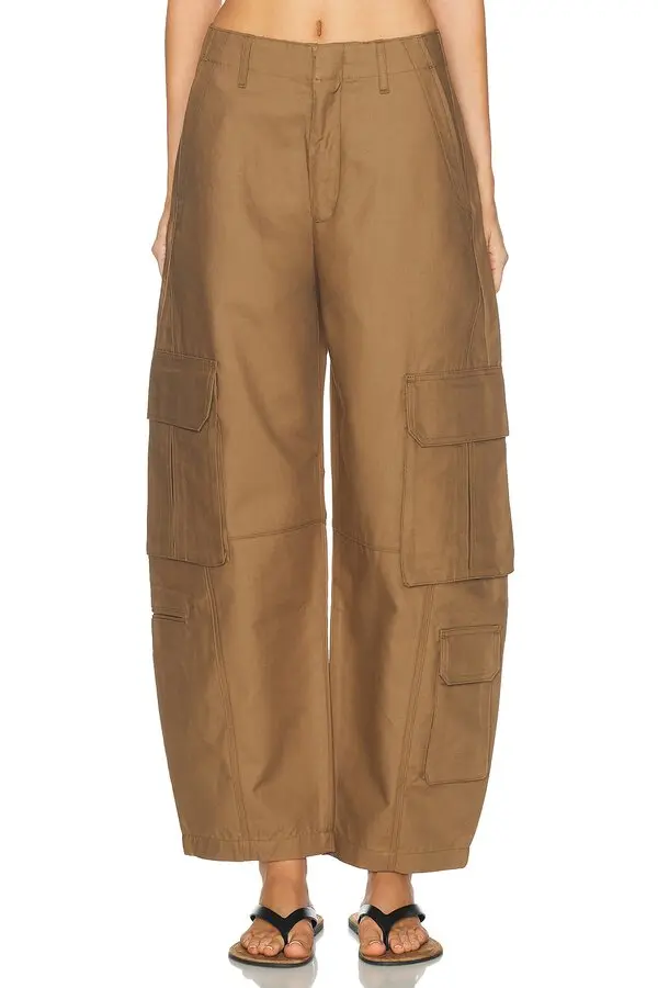 AGOLDE Ambika Utility Pant In Brown - Toffee