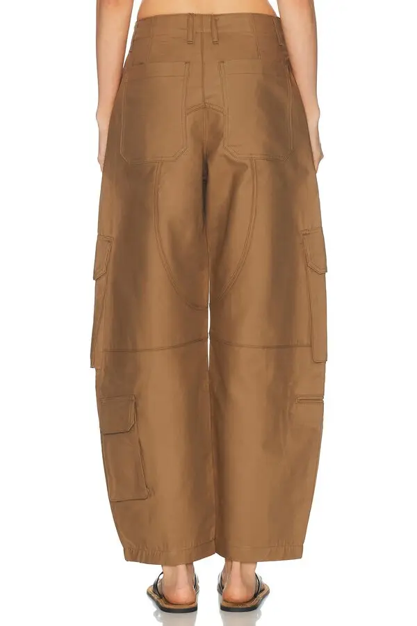 AGOLDE Ambika Utility Pant In Brown - Toffee