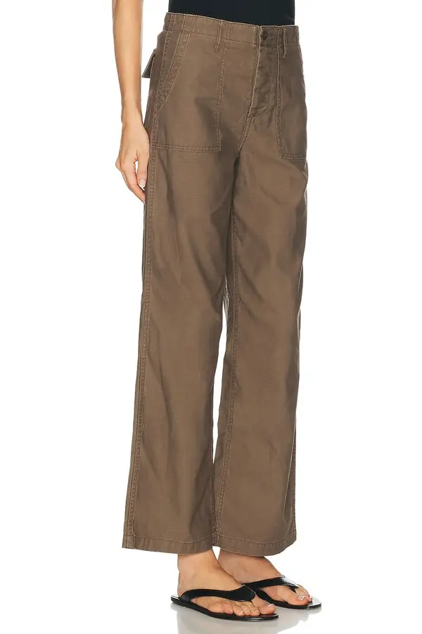 Eterne Banjo Slub Cotton Sateen Pant