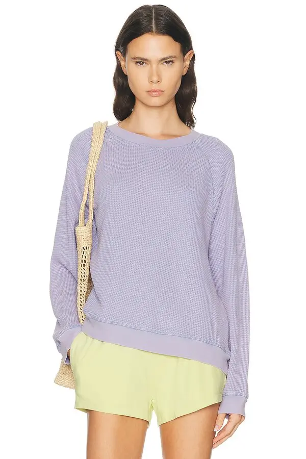 American Vintage Uscow Crewneck Sweater In Purple