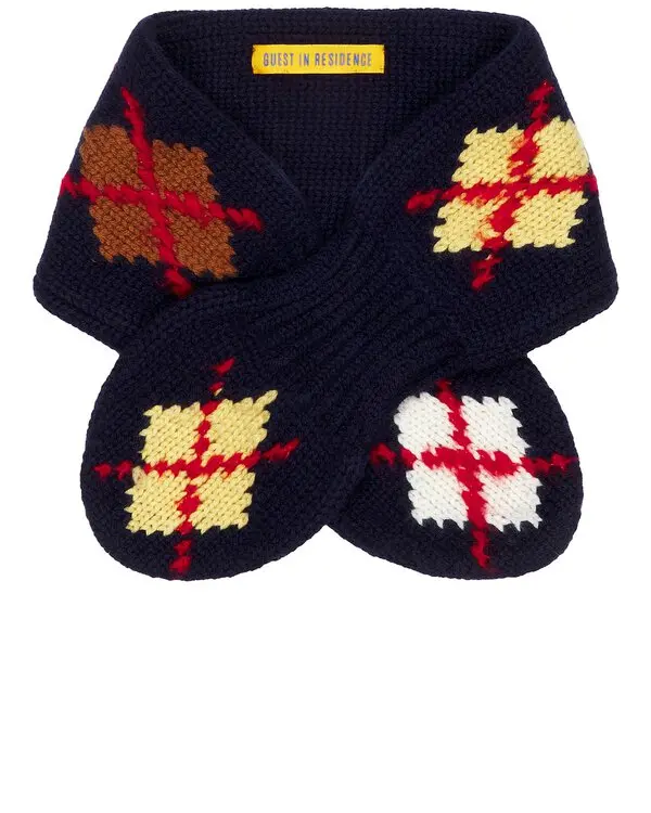 Guest In Residence Argyle Bowtie Scarf