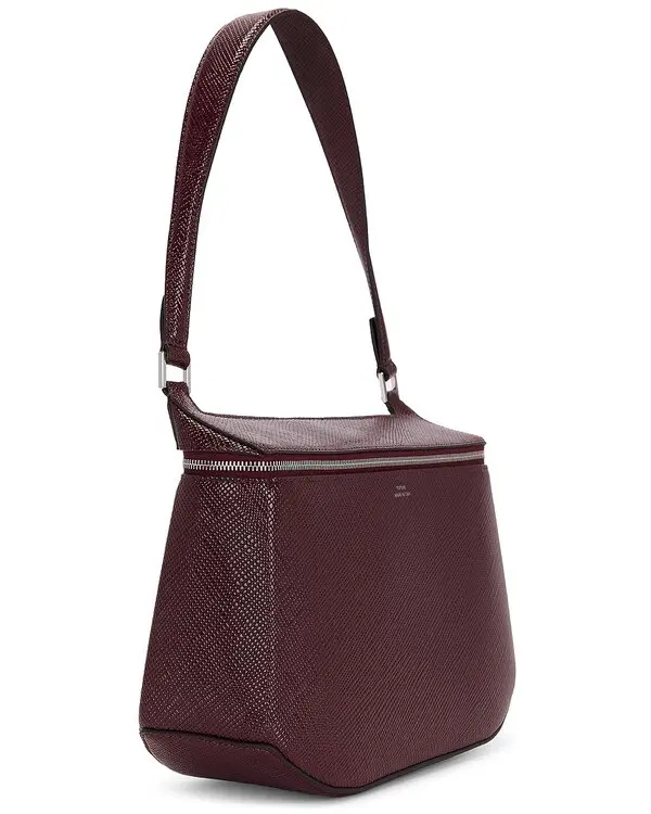 TOTEME Clip Palmellato Patent Shoulder Bag