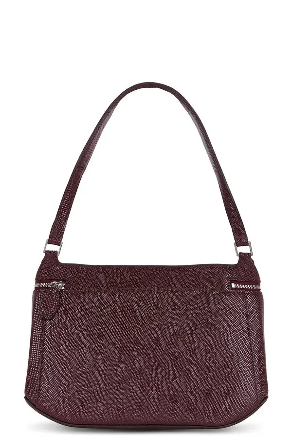 TOTEME Clip Palmellato Patent Shoulder Bag - Cherry
