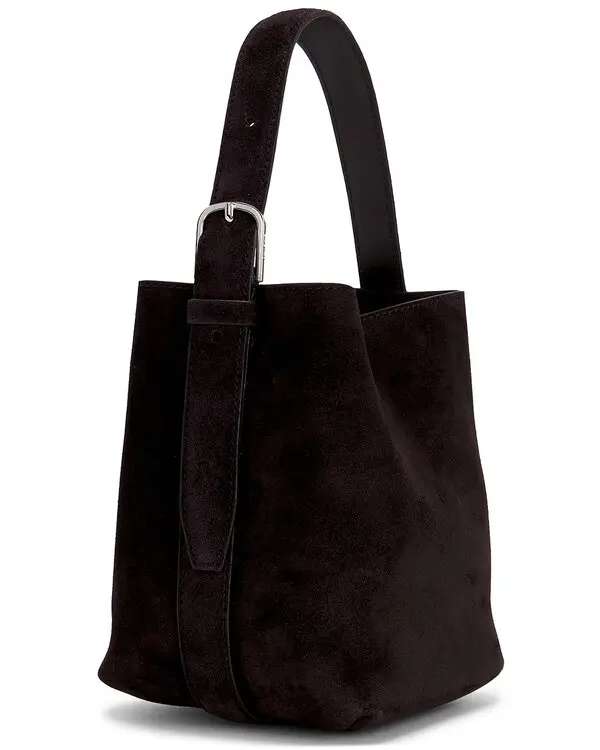 TOTEME Petite Belted Suede Tote Bag