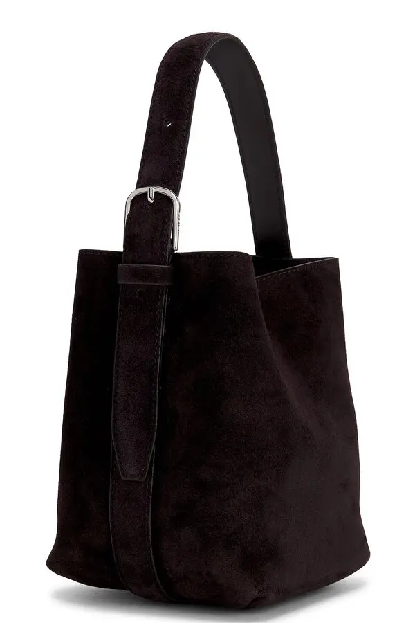TOTEME Petite Belted Suede Tote Bag