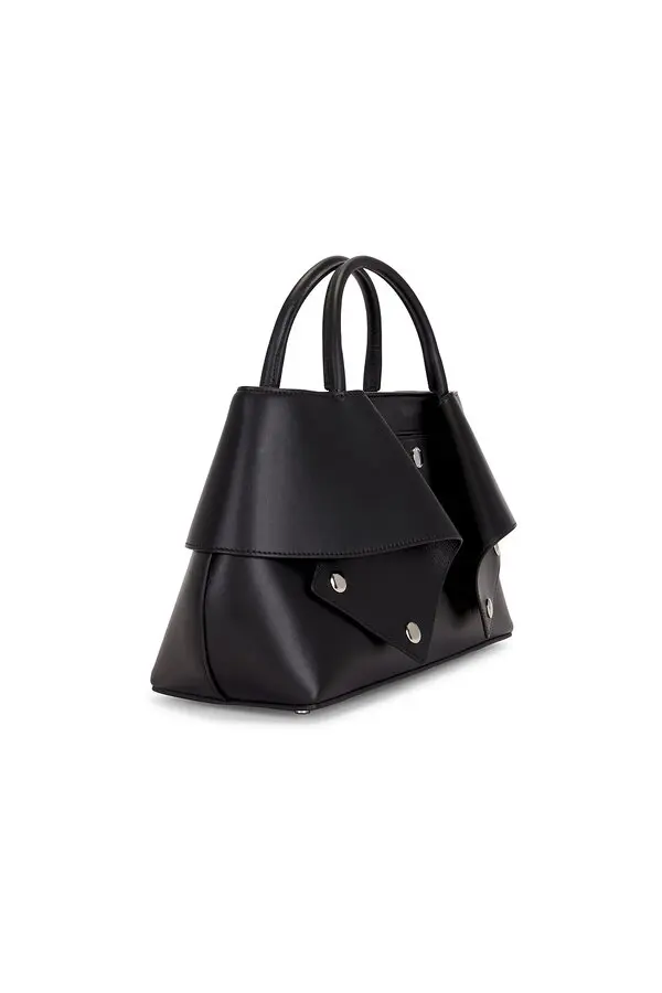 TOTEME Small Mercer Leather Tote Bag - Black & Red