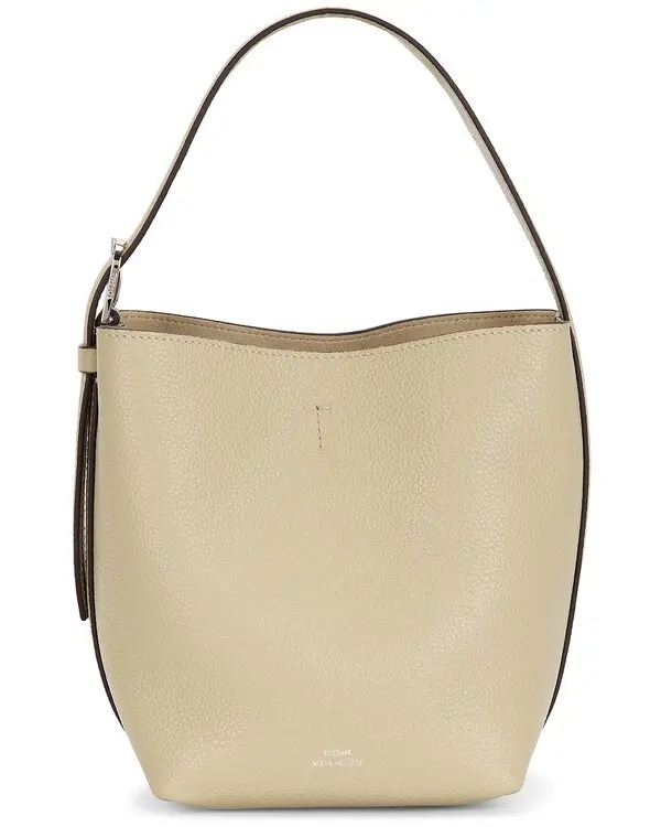 TOTEME Petite Belted Grained Leather Tote Bag
