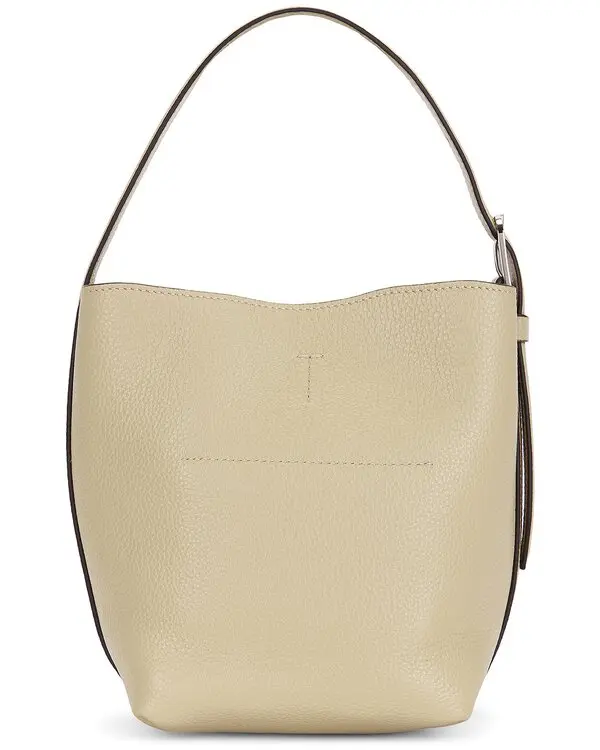 TOTEME Petite Belted Grained Leather Tote Bag