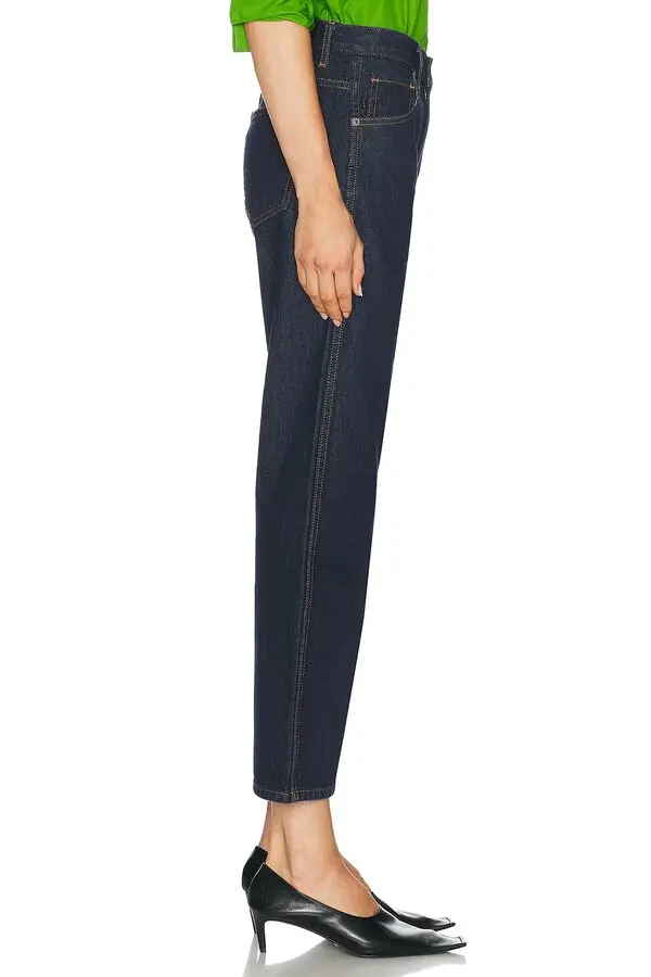 Khaite Kerrie Straight Leg In Denim-dark