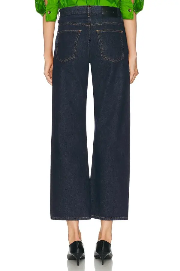 Khaite Kerrie Straight Leg In Denim-dark