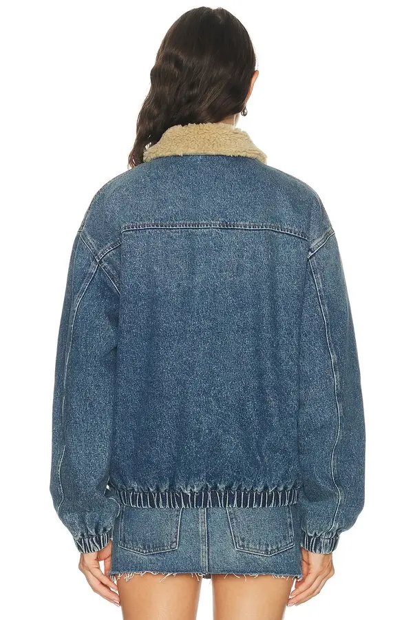 Miu Miu Denim Jacket In Blue
