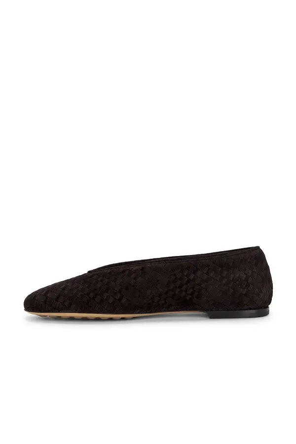 Bottega Veneta Rosa Ballerina Flat - Espresso