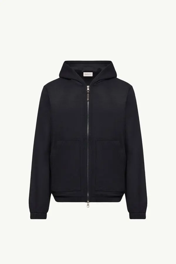 Moncler Flannel Zip-up Hoodie
