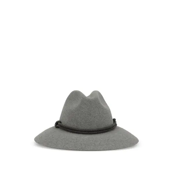 Brunello Cucinelli Grey Hats