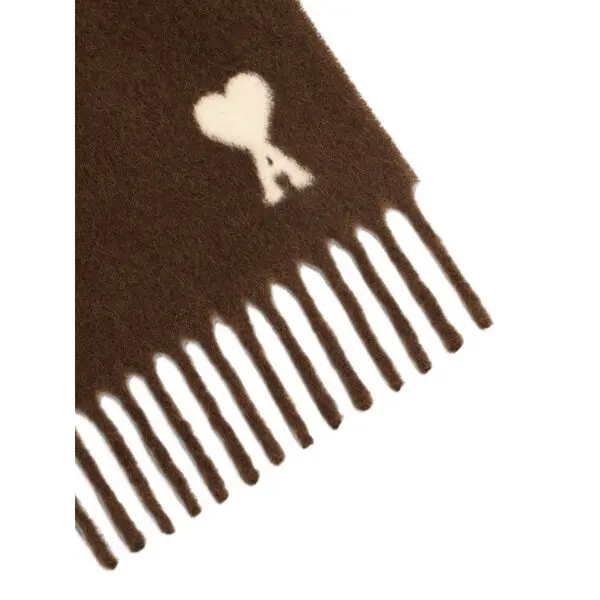 AMI Paris Scarves - Brown