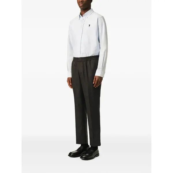 AMI Paris Grey Trousers Tailored Trousers