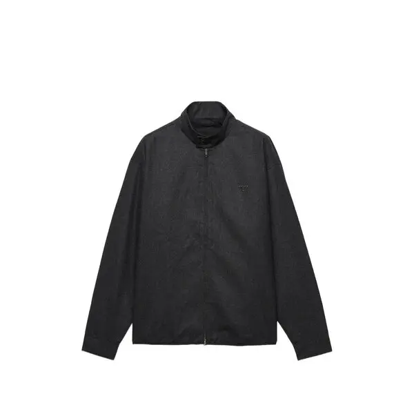 Prada Grey Jackets Shirt Jackets