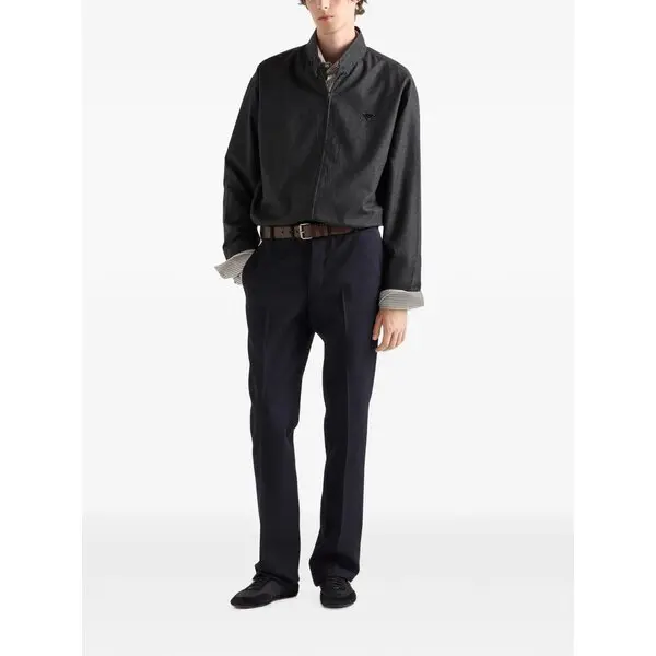 Prada Grey Jackets Shirt Jackets