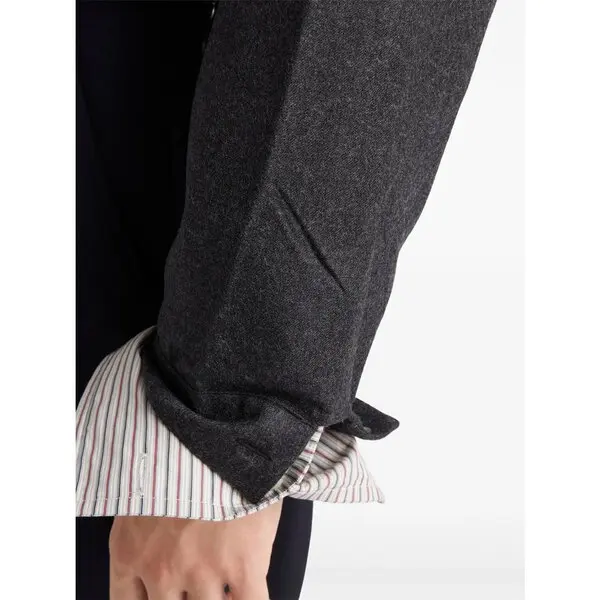 Prada Grey Jackets Shirt Jackets