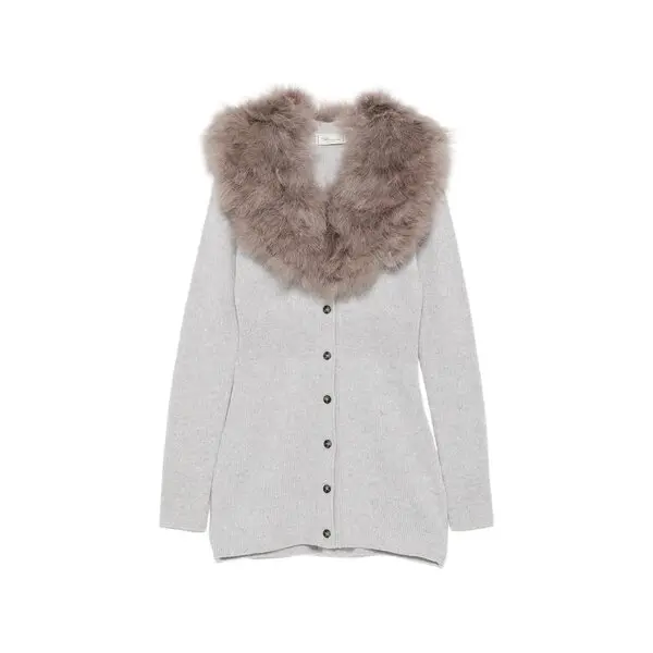 Blumarine Grey Knitwear Cardigans