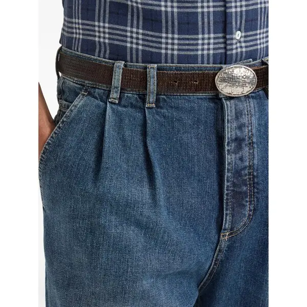 Brunello Cucinelli Denim Loose-fit Jeans - Blue