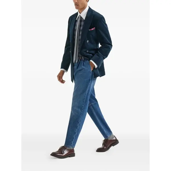 Brunello Cucinelli Denim Loose-fit Jeans - Blue