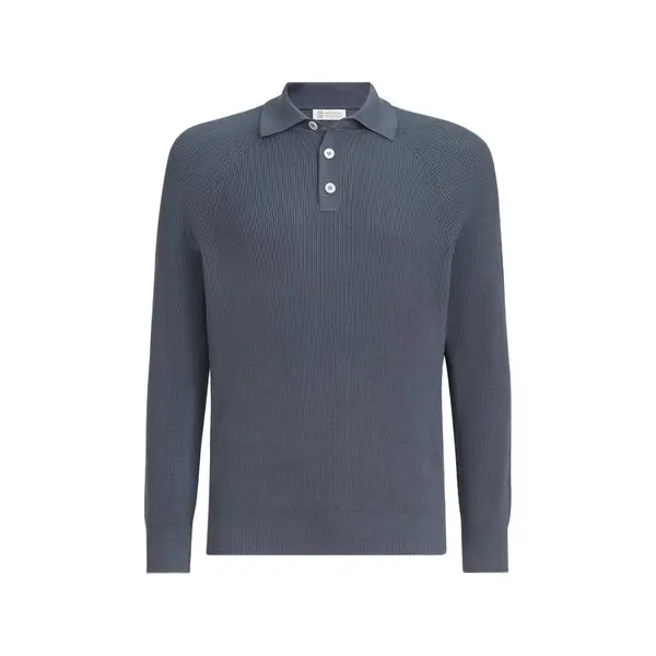 Brunello Cucinelli Polo Shirts - Blue