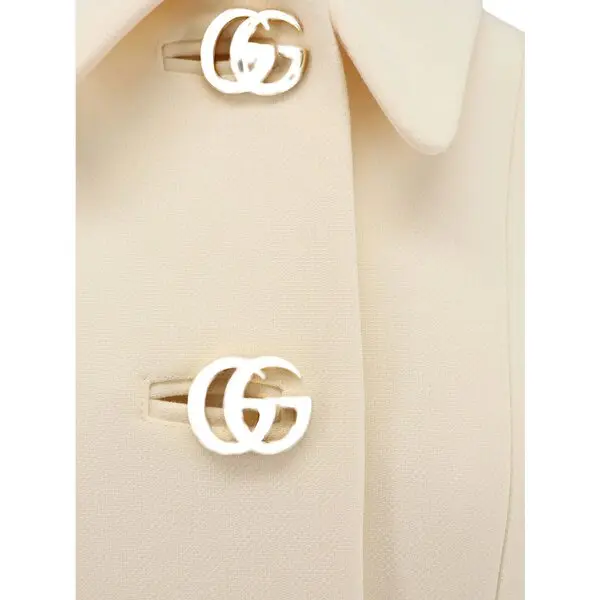 Gucci White Coats Single Breasted Coats