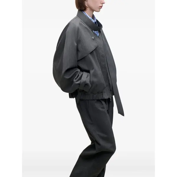 Victoria Beckham Grey Jackets Bomber Jackets