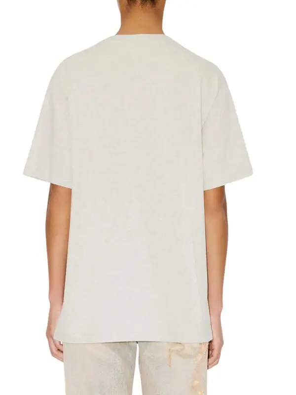 Kenzo Loose-fitting Cotton T-shirt With Wild Tiger Embroidery - Gray