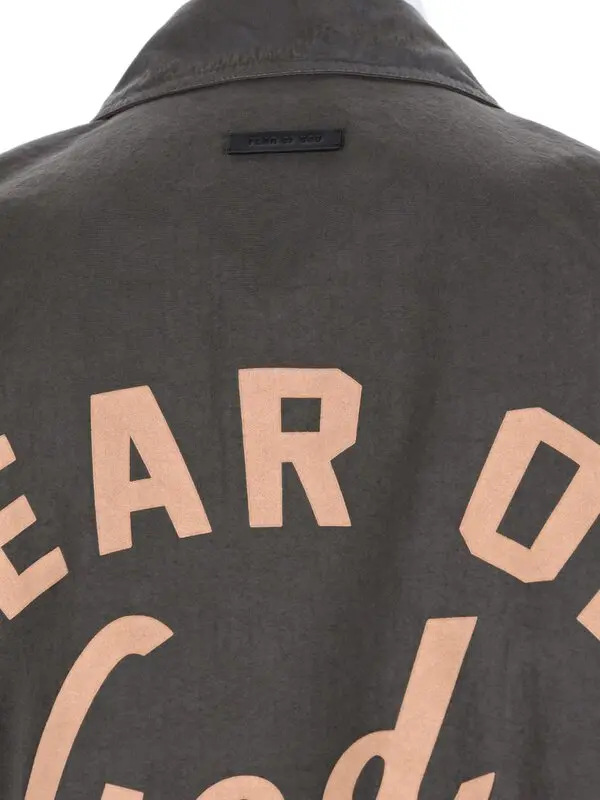 Fear Of God Giacca A Vento Con Logo