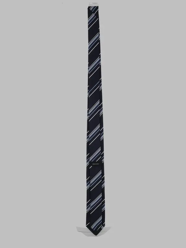 BOSS Cravatta Jacquard A Righe Diagonali - Blue
